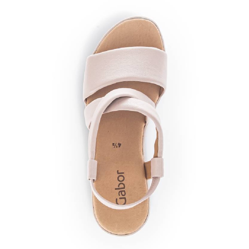 Gabor 24.652.20 Nude/Pink Wedge Sandal - Swarbriggs